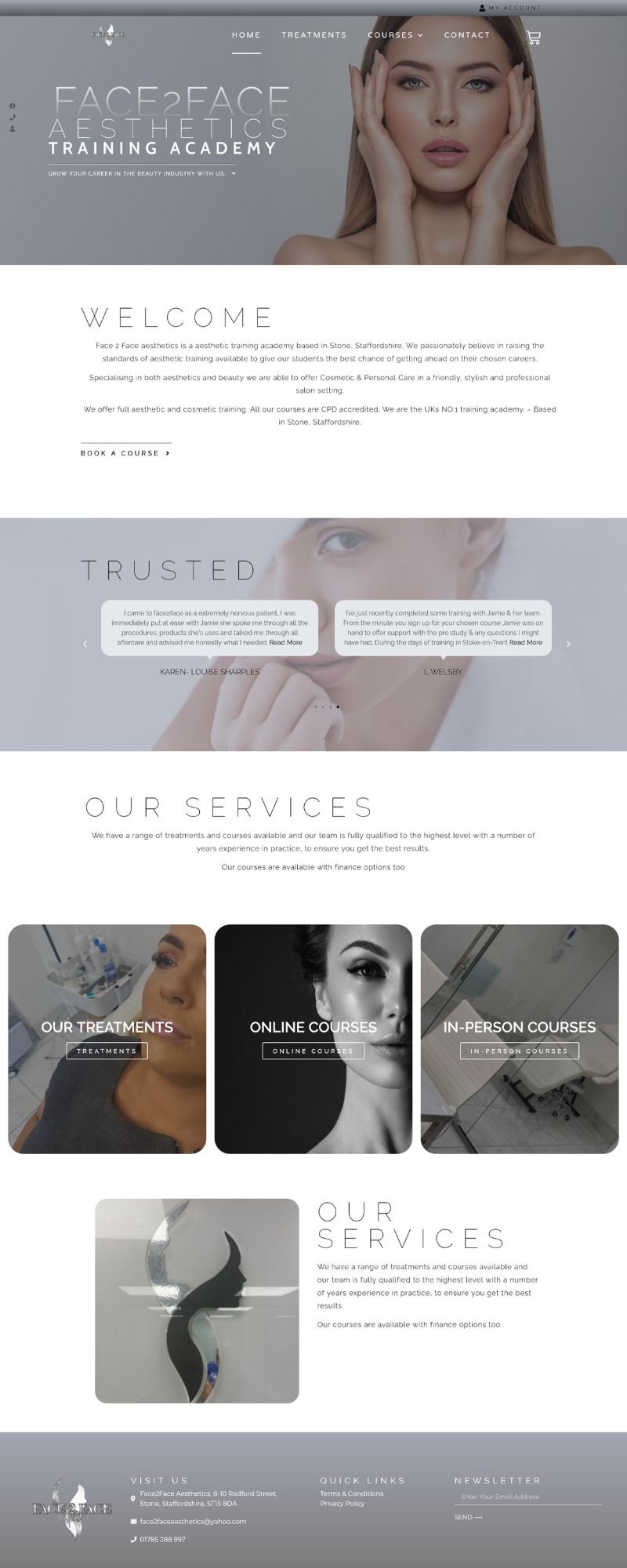 Case Study - Face 2 Face Aesthetics Academy - Growing businesses with ...